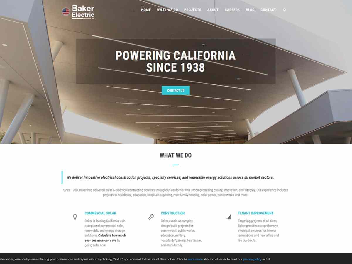 We've launched a NEW Website | Baker Electric